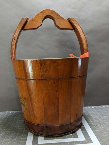 LARGE WOODEN CHINESE BUCKET - Bid On Estates