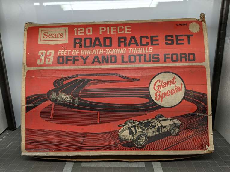 Vintage Sears Road Race Slot Car Set - Bid On Estates Auction Services