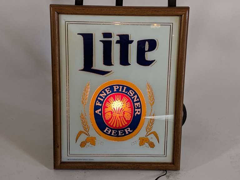 Miller Lite Illuminated Sign - Bid On Estates Auction Services