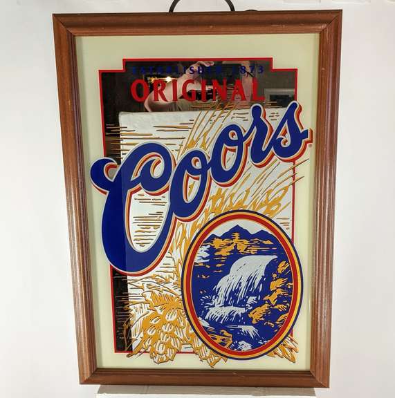 Original Coors Wall Mirror - Bid On Estates Auction Services