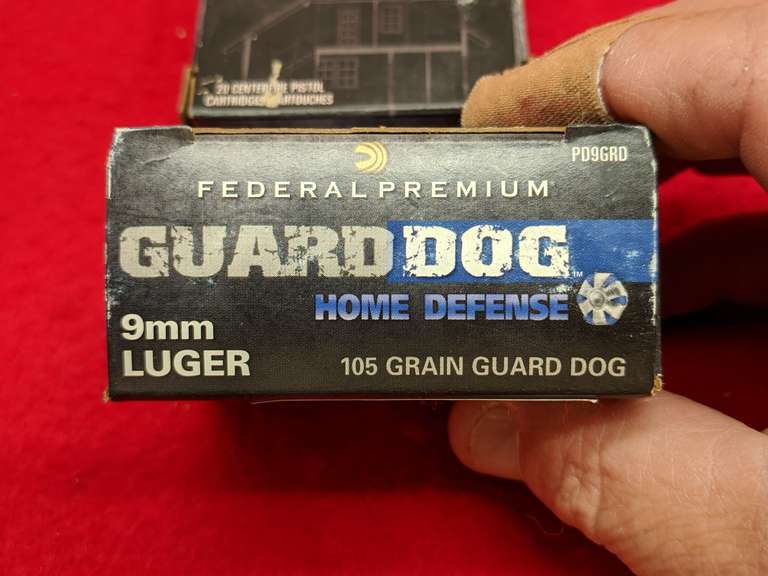 2 Boxes of Federal Guard Dog 9mm Ammo - Bid On Estates Auction Services