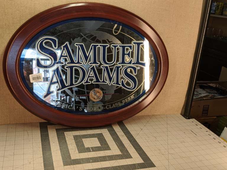 Samuel Adams Bar Mirror - Bid On Estates