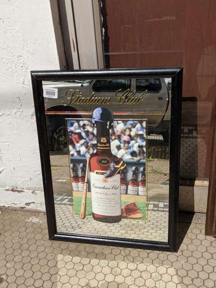 2 Advertising Mirrors. canadian club and windsor canadian - Bid On ...