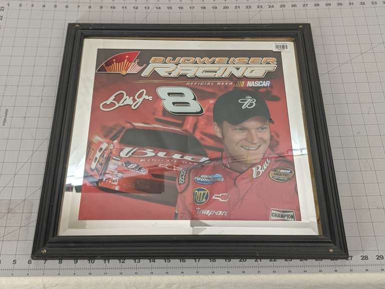 Dale Jr Budweiser Racing Mirror (MIRROR Separating From Frame) - Bid On ...