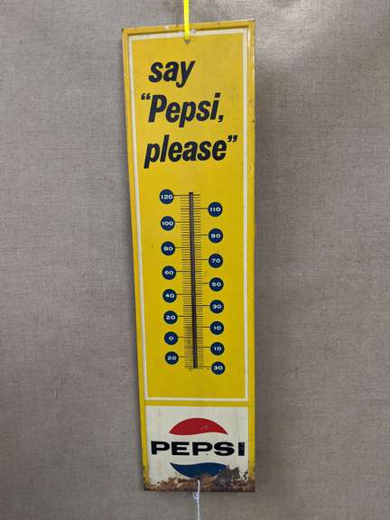 Vintage Pepsi Thermometer - Bid On Estates