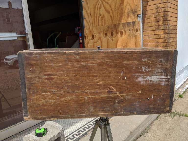 Antique Wood Box or Shipping Crate - Bid On Estates
