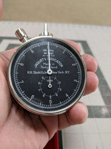 PRECISION INSTRUMENT, JAQUET SPEED INDICATOR - Bid On Estates Auction ...
