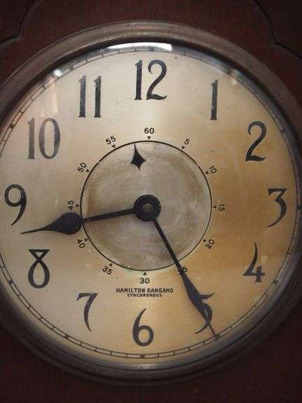 Hamilton Sangamo Synchronous Shelf Clock, S-501 - Bid On Estates ...