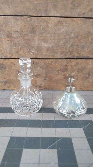 WATERFORD CRYSTAL PERFUME DABBER AND HOLMSPRAY ATOMIZER - Bid On Estates