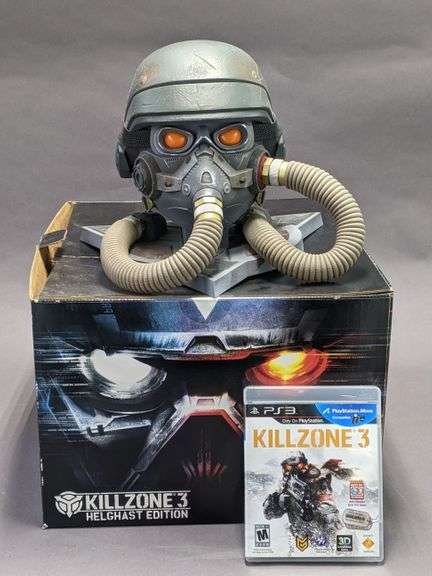PS3: Killzone 3 Helghast Edition (box, game, masked helmet model) - Bid ...