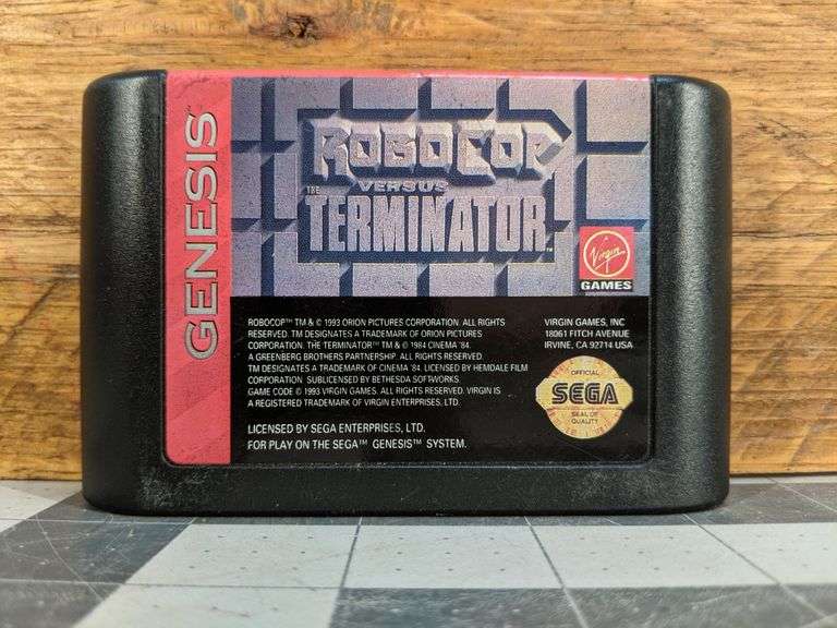 Sega Genesis: ROBOCOP VS THE TERMINATOR - Bid On Estates Auction Services