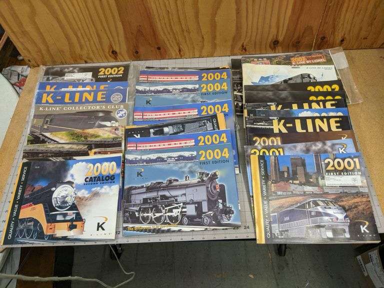Train Catalogs. Many are 2000s Era K-Line - Bid On Estates Auction Services