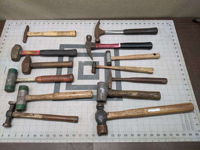 HAMMERS (INCLUDING BRASS HEAD PROTO 1430G) - Bid On Estates Auction ...