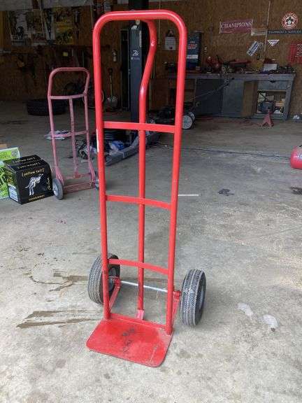 RED 2 WHEEL DOLLY, 600 LB CAPACITY - Bid On Estates Auction Services