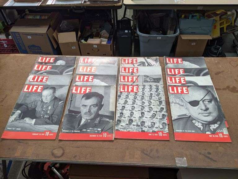 LIFE MAGAZINES, LATE 1930S (WW2 COVERS) - Bid On Estates Auction Services