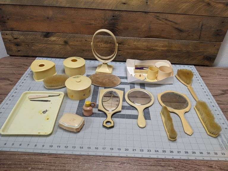 Celluloid Hair Receivers and Vanity Items - Bid On Estates