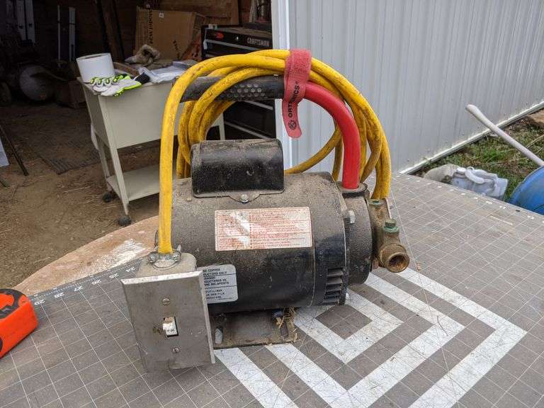 Dayton Pump (quickly plugged in and motor powered on) - Bid On Estates ...