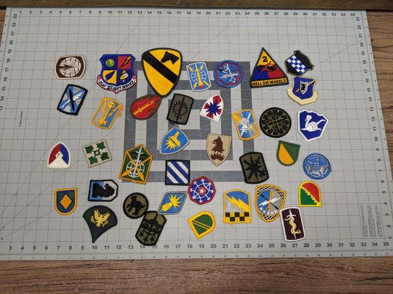 Military Uniform Patches - Bid On Estates Auction Services