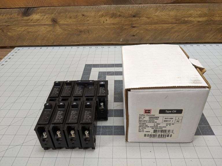 Circuit Breakers including CSR 25k 200 Amp - Bid On Estates