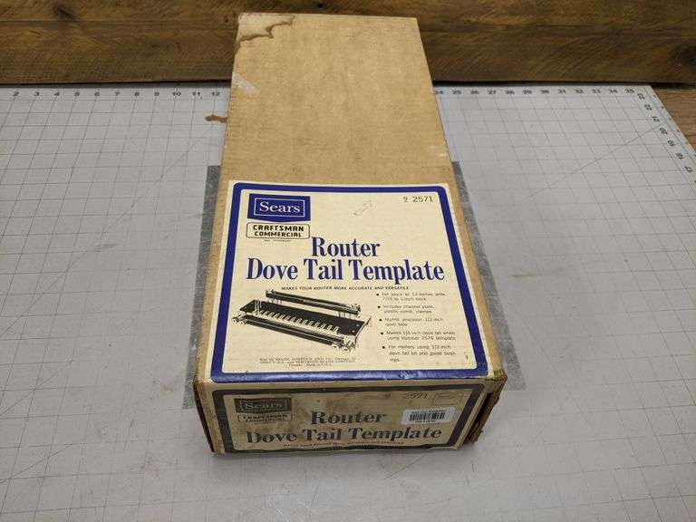 Router Dovetail Template Bid On Estates Auction Services