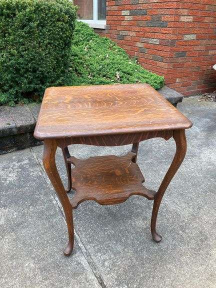 Antique Oak Parlor Table - Bid On Estates Auction Services
