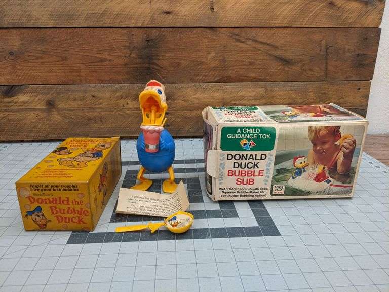 Donald Duck Bubble Sub Toy and Bubble Duck - Bid On Estates Auction ...