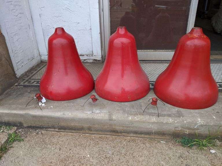 3 Fiberglass Street Lamp Bells. Hung in Aliquippa, PA in 1950s/60s ...