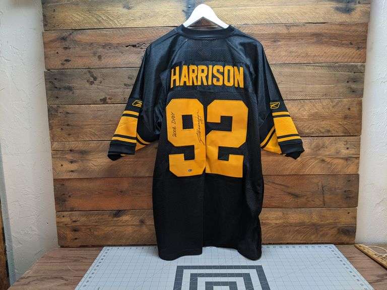Autographed James Harrison Pittsburgh Steelers Football Jersey - Bid On ...