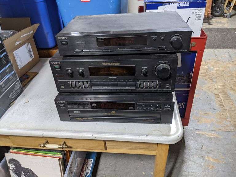 Sony 3 Component Stereo System ( I did plug and turned all on, CD ...