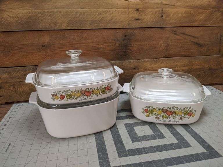 Corning Ware including Le Romarin Pattern - Bid On Estates