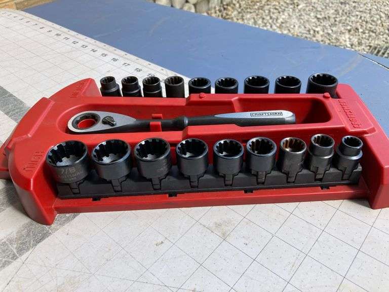 Craftsman Pass Through Ratchet with both Metric and SAE Sockets - Bid ...