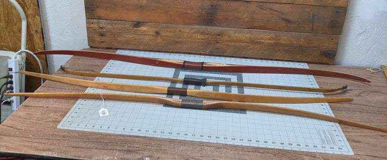 Lot of 4 Recurve Bows - Bid On Estates Auction Services