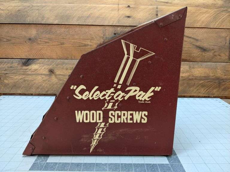 Hardware Store Display Rack for National Lock Screws, 16" wide - Bid On ...