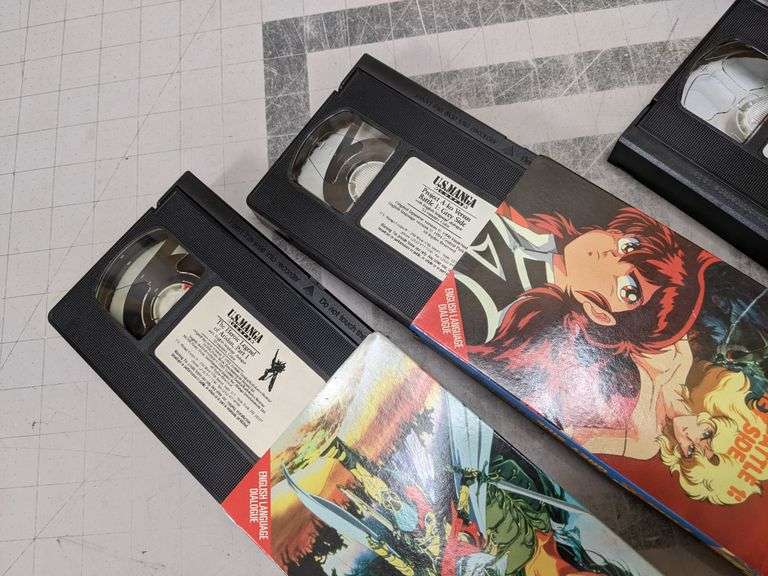 4 Anime VHS Tapes - Bid On Estates Auction Services