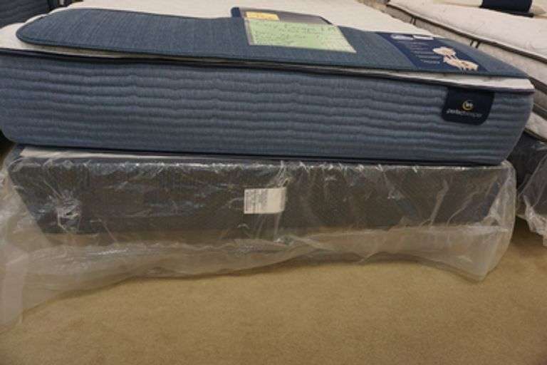 Serta Cozy Escape FM Perfect Sleeper Queen Mattress & Foundation - Bonnette Auctions