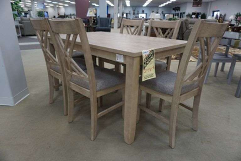 Brooks Table w/ 6 Chairs - Bonnette Auctions