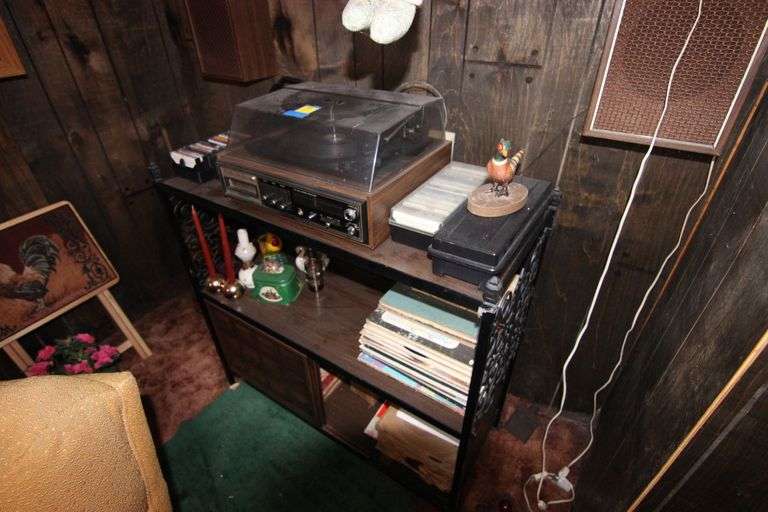 BASEMENT SoundDesign record and 8 track player, cassette tapes, vintage ...