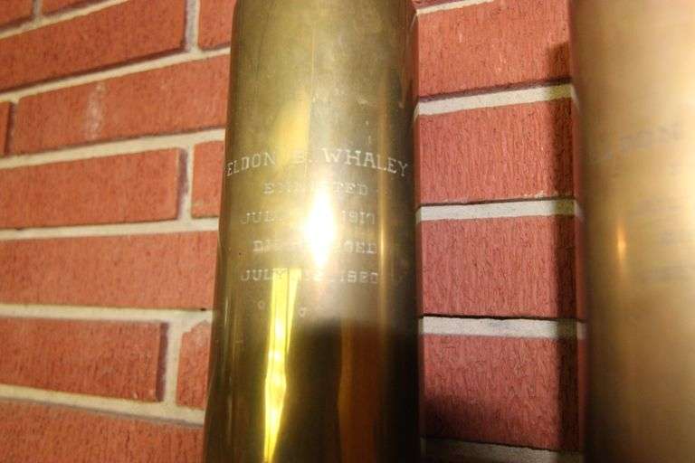 WW1 Artillery Shells inscribed 1920, as Vases (2) - ByceAUCTION LTD ...