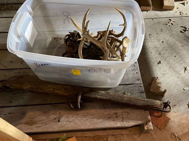 Deer Antlers, Small Game Traps and Deer Skinning Tool - ByceAUCTION LTD ...