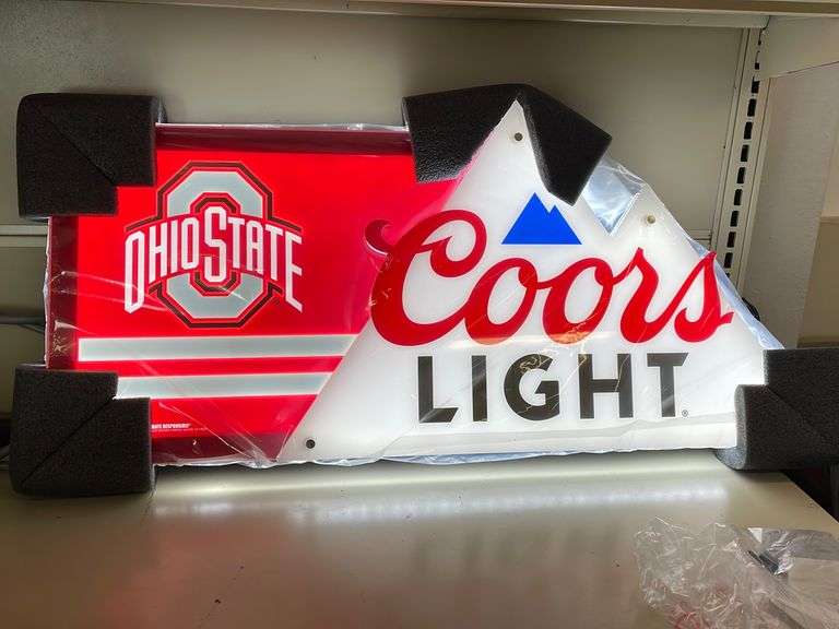 Ohio state Coors light light up sign. Plugged in and Working ...