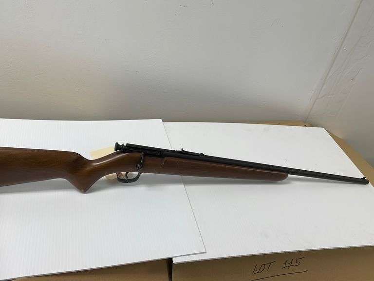 Springfield model 120 a 22 long rifle. Single Shot. Bolt seems to have ...