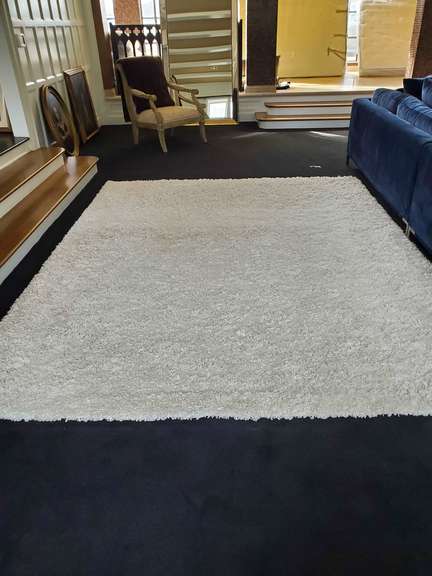 Large White Area Rug - Cassel & Associates