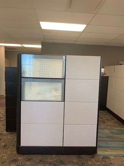 Herman Miller Completes Office Furniture w/ Walls, 2 Overhead Bins, L ...