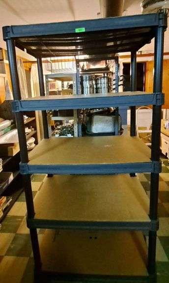 5-Tier Plastic Shelving Unit - Cassel & Associates