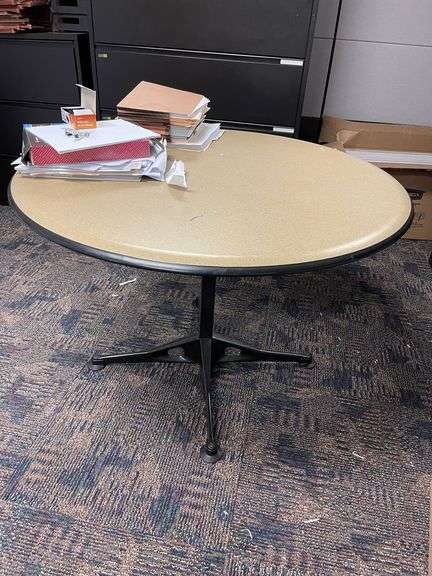 Round Table & Storage Cabinet - Cassel & Associates