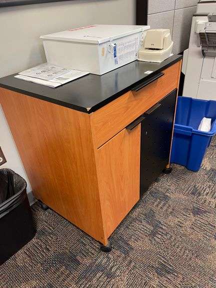 Round Table & Storage Cabinet - Cassel & Associates