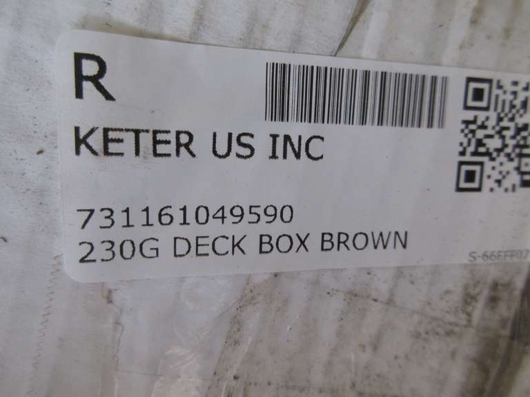 Brown Keter Deck Box - Prime Time Auctions, Inc.