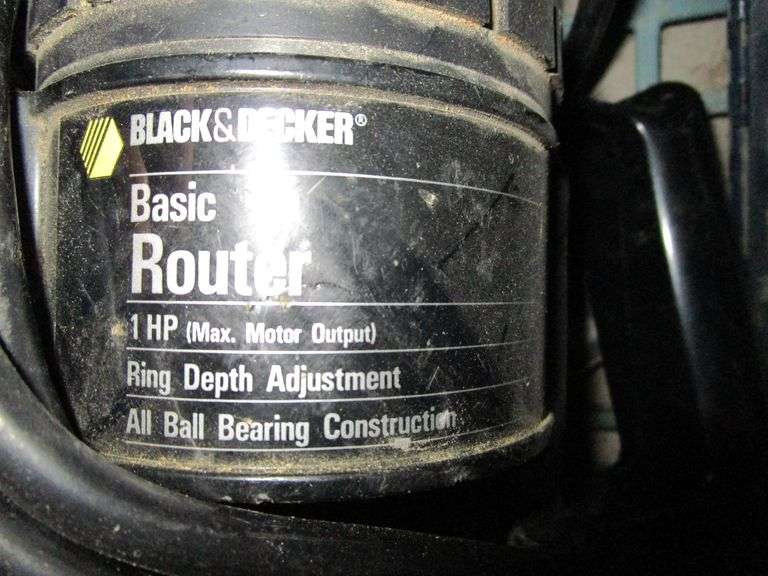 Black & Decker Router, Router Bits - Prime Time Auctions, Inc.