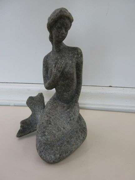 Marble Mermaid Statue - Prime Time Auctions, Inc.