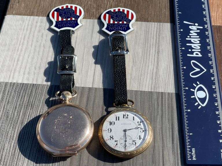 Hamilton Elgin Pocket Watches with Fobs - Prime Time Auctions, Inc.